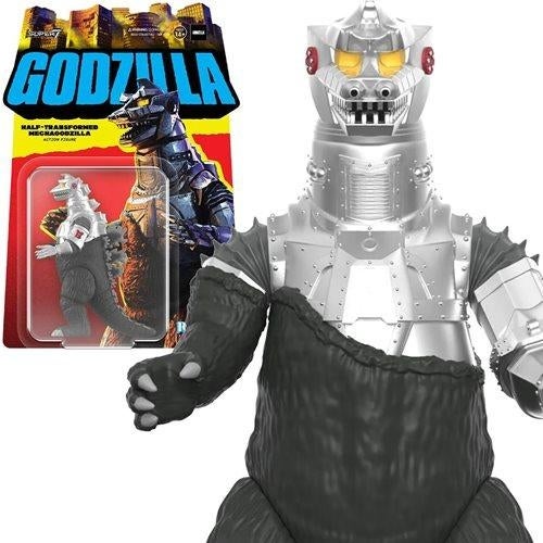 Godzilla Mechagodzilla (Half Transformed) 3 3/4-Inch Reaction Figure ...