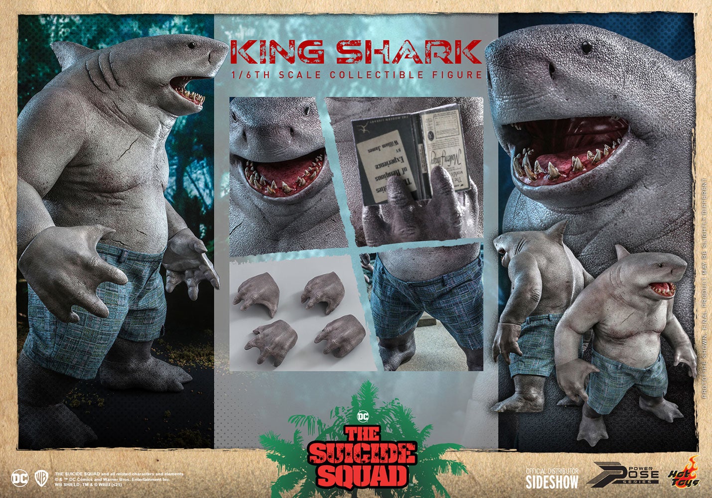 King Shark Sixth Scale Figure DC Hot Toys Suicide Squad | Batcave ...