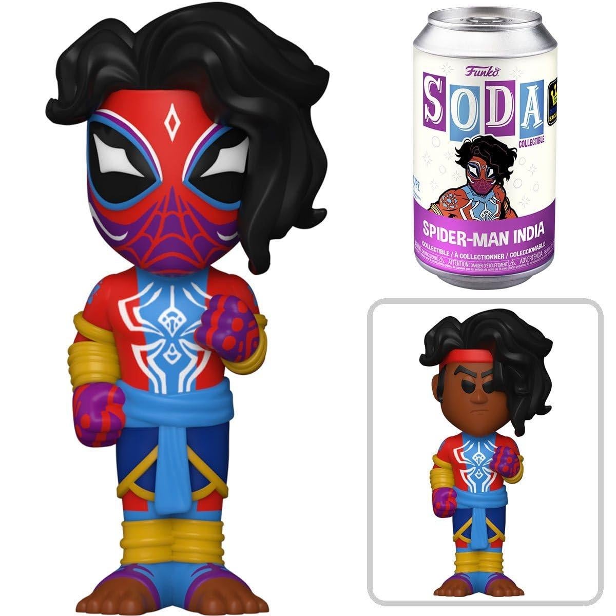 Spider-Man: Across the Spider-Verse Spider-Man India Soda Vinyl Figure ...