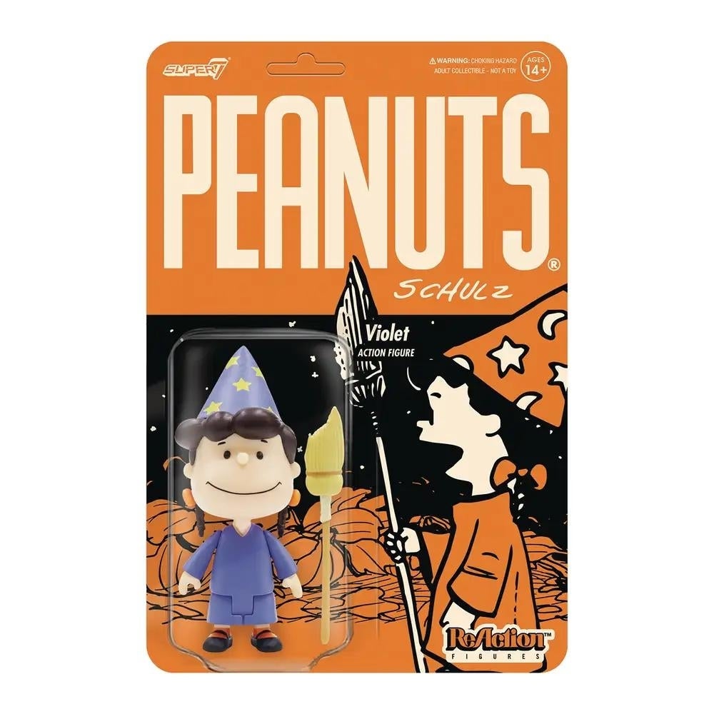 Peanuts Halloween Witch Violet Reaction Figure | Batcave Treasures and Toys