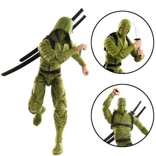 Articulated Icons Green Basic Ninja 6-Inch Action Figure | Batcave Treasures and Toys