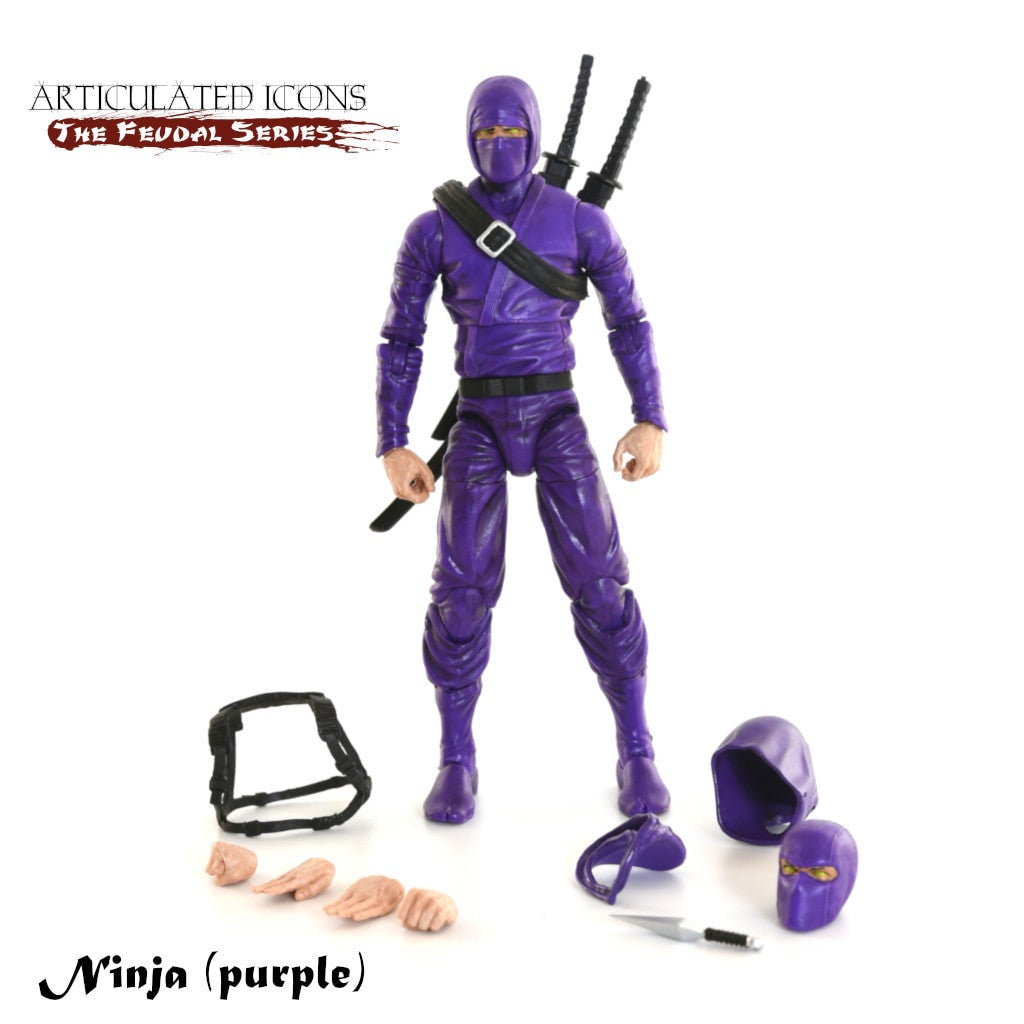 Fwoosh Articulated Icons The Feudal Series Basic Ninja (Purple ...